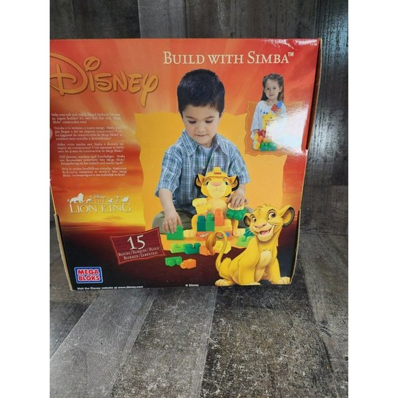 Mega Bloks | Toys | Disney Mega Bloks Build With Simba Lion King Plush ...